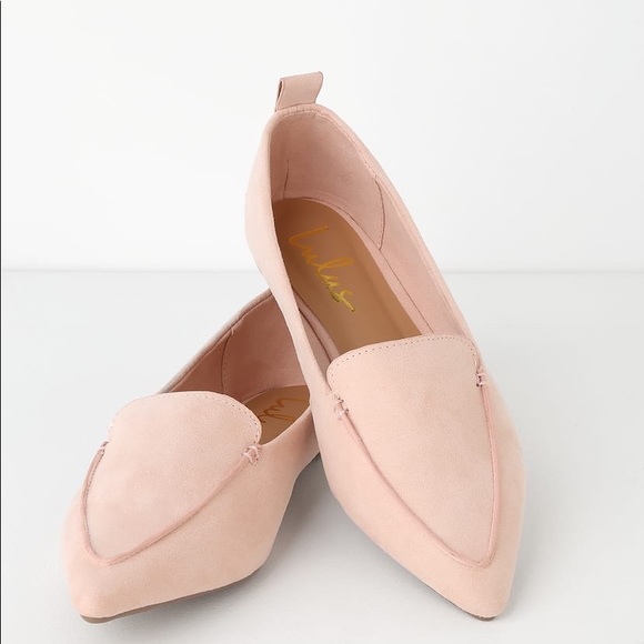 Lulus | Shoes | Lulus Light Pink Suede Pointed Toe Shoes | Poshmark